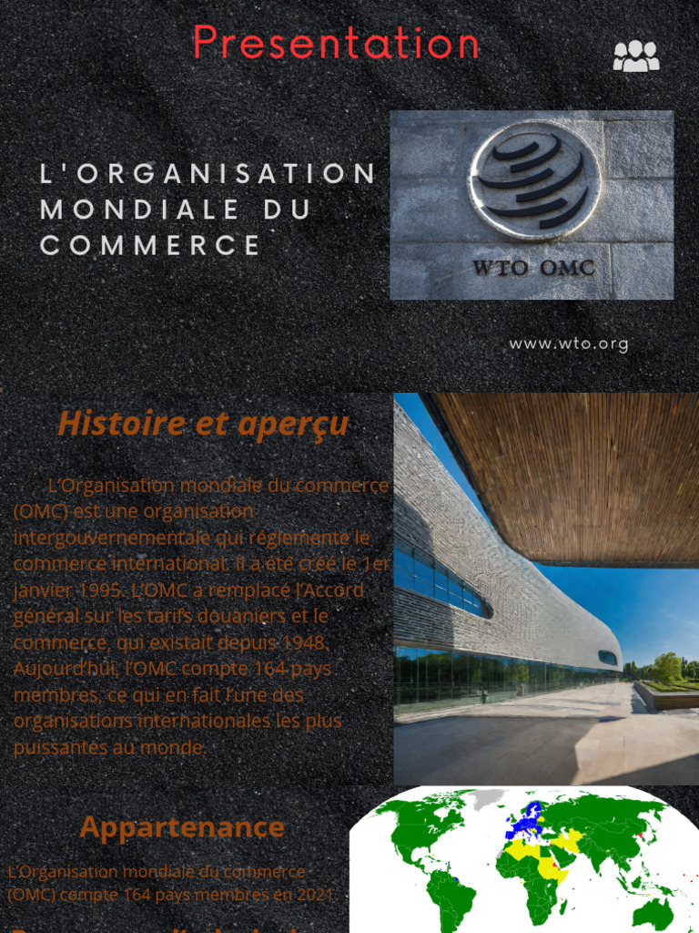 Histoire et membres de l'OMC | PDF | Organisation mondiale du commerce ...