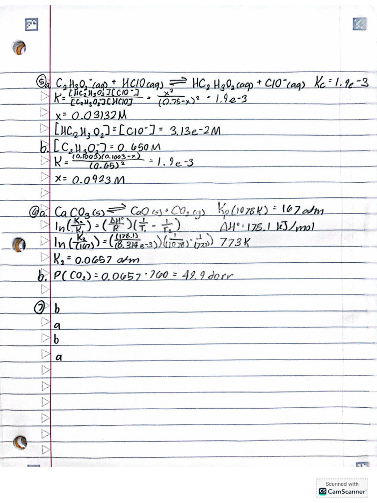 CH 201 Worksheet 5 - 2 | PDF