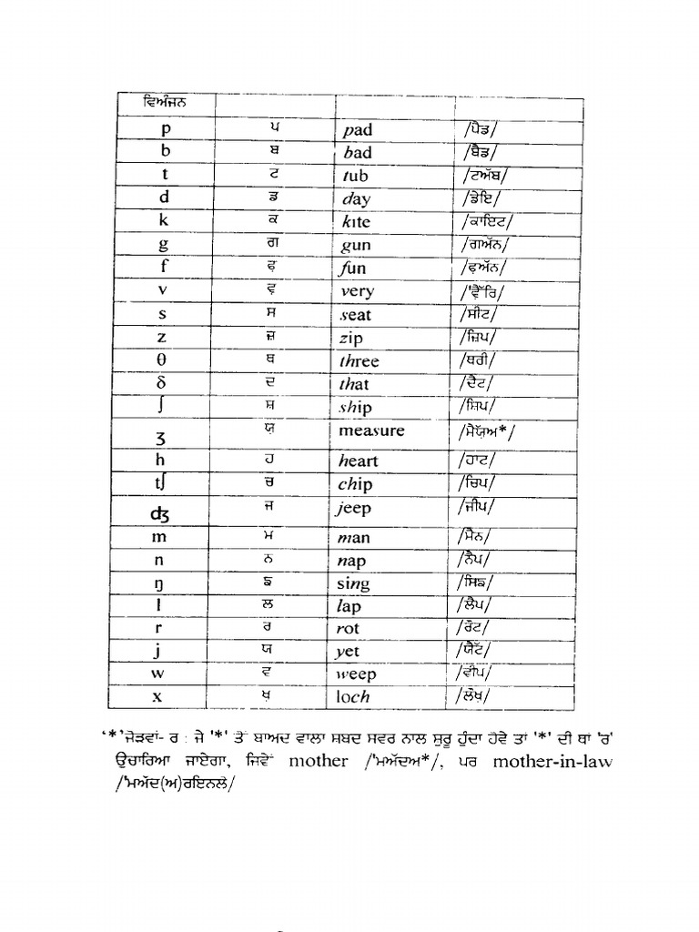 English Punjabi Dictionary | PDF