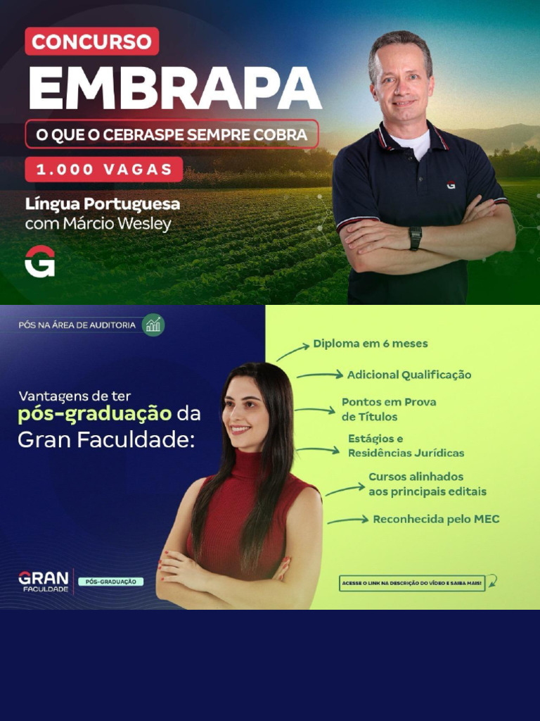 Concurso Embrapa O Que o Cebraspe Sempre Cobra - Márcio Wesley | PDF ...