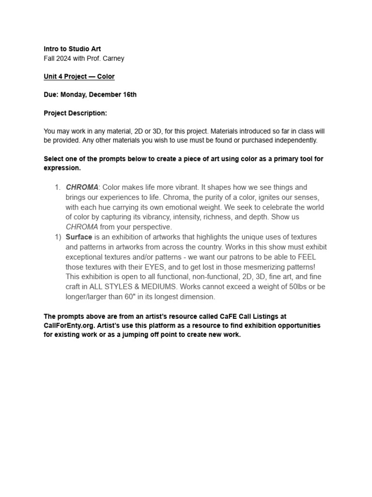 Unit4Project Color | PDF