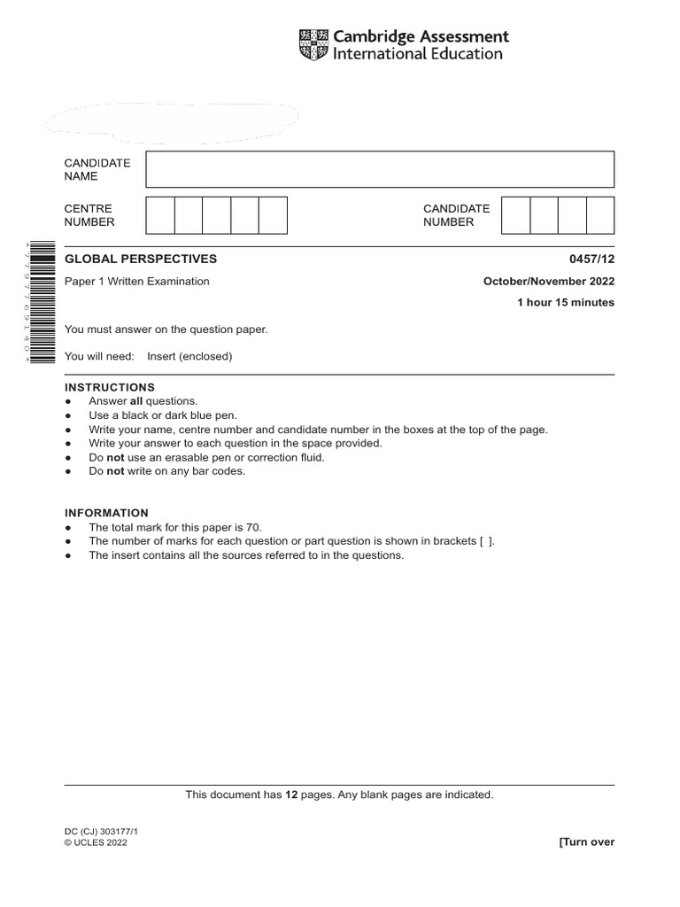 0457_w22_qp_12 | PDF | Copyright | Cognition