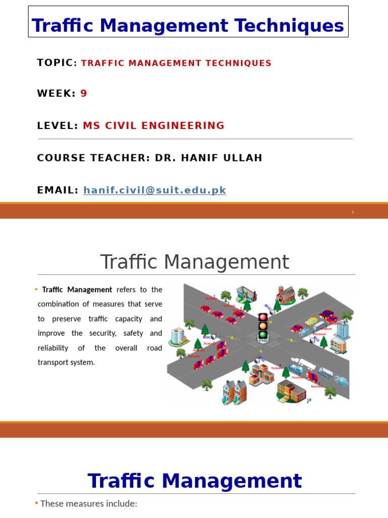 Traffic Management Techniques Overview | PDF