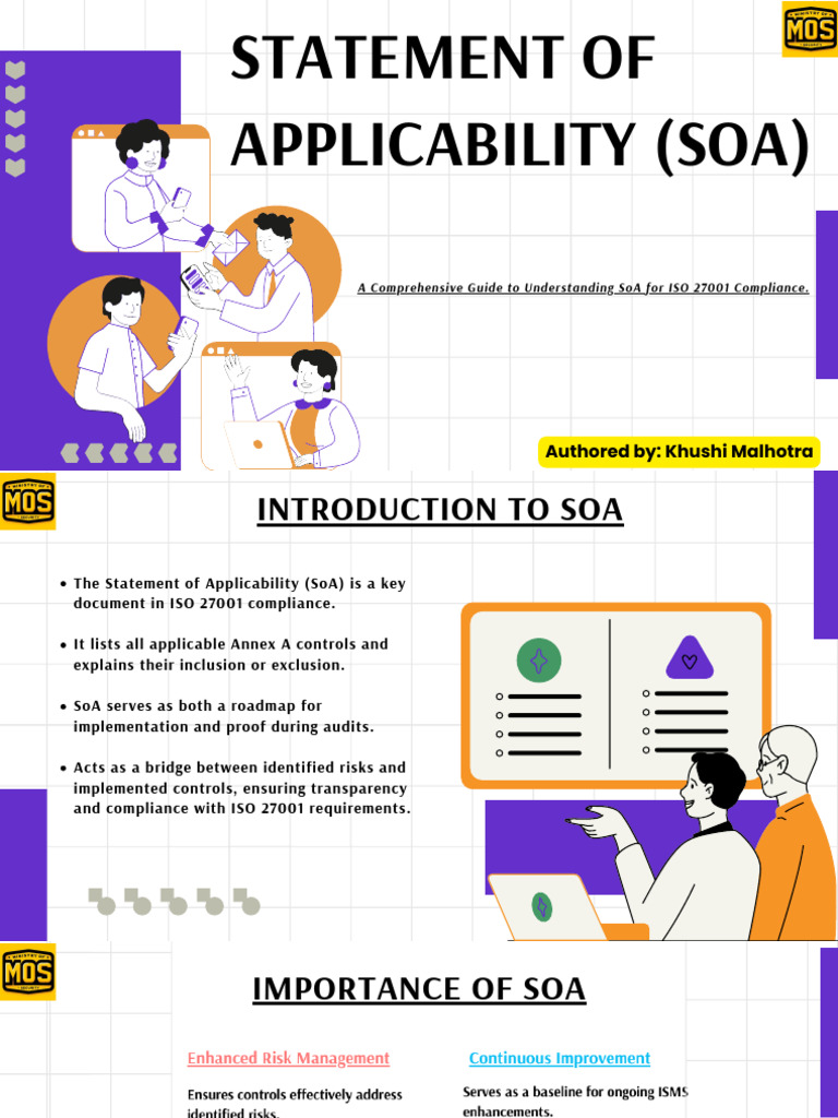 Statement of Applicability (SoA) | PDF