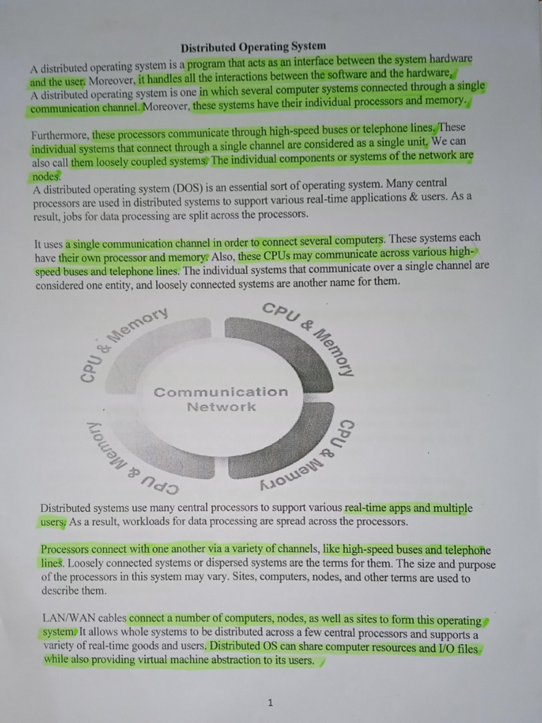 Distributed System (Unit-1) Part-1 | PDF