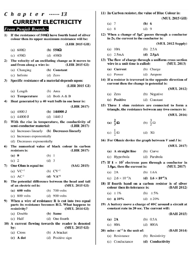 Physics CH13 MCQs | PDF