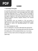 Cricket Rules and Terminology Explained | PDF | Bowling (Cricket ...