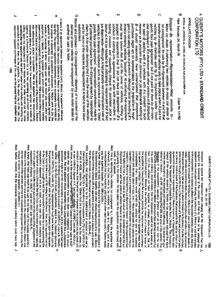 PVL3701 Quenty Motors V Standard | PDF