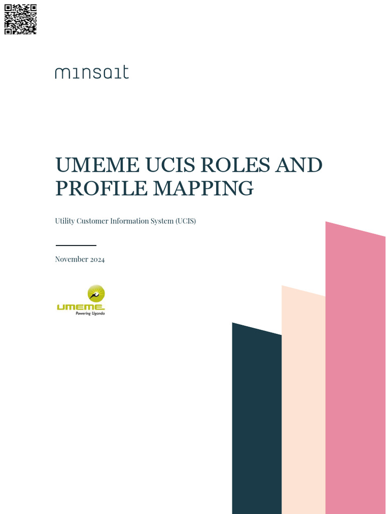 UMEME - UCIS - v2.0 - Roles and Profile Mapping | PDF | Payments | Invoice