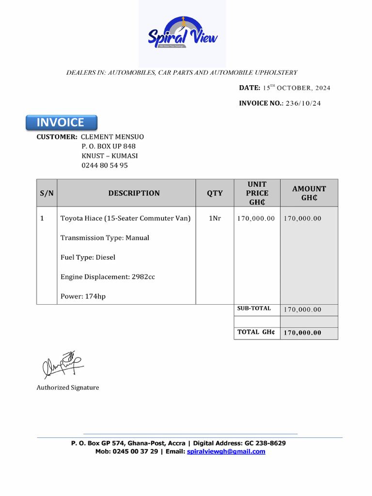 INVOICE Done | PDF