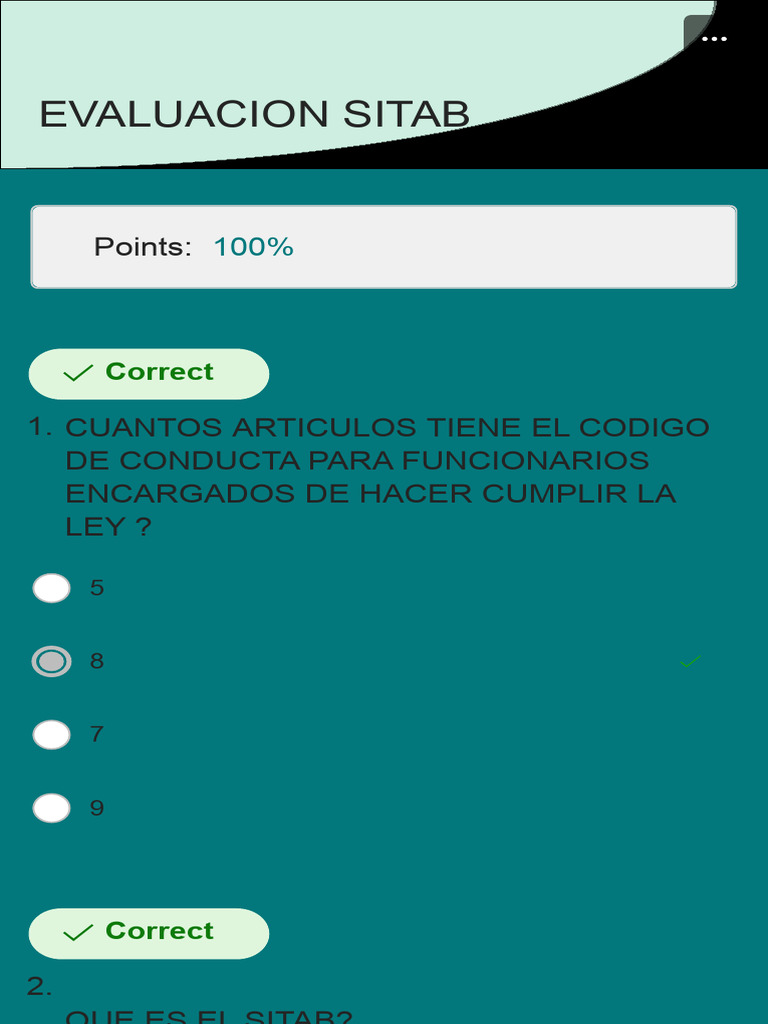 Evaluacion Sitab | PDF