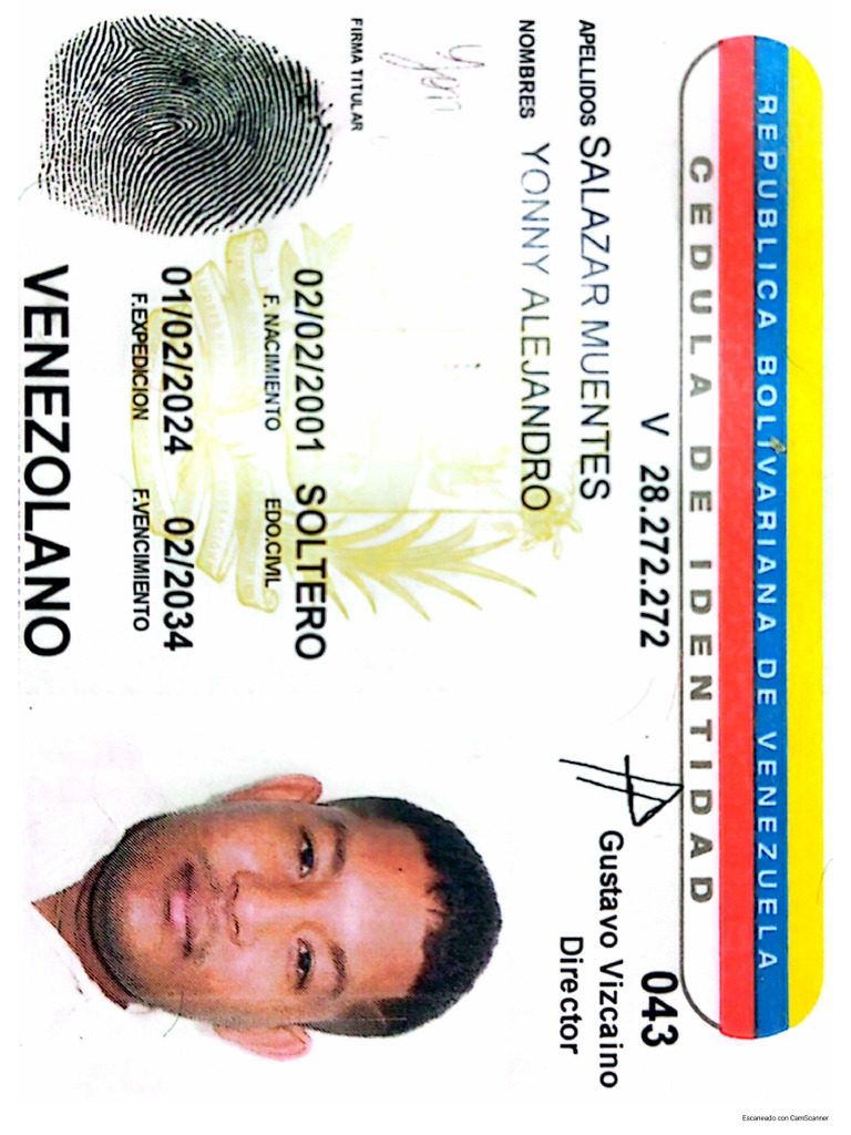 Cedula Yonny Salazar | PDF