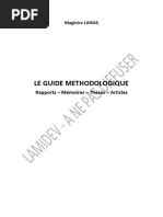 Guide du mémoire Master KEDGE 2024/2025 | PDF | Plagiat | Mémoire