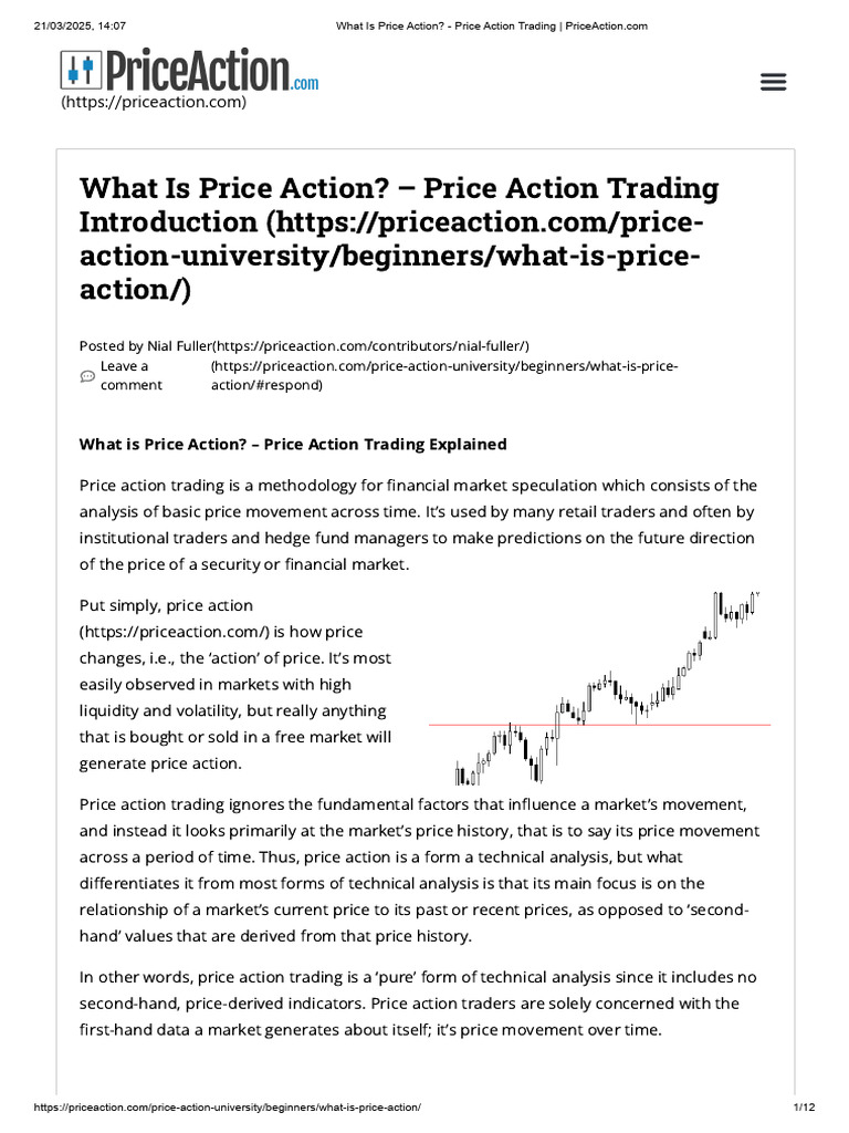 Understanding Price Action Trading | PDF | Technical Analysis ...