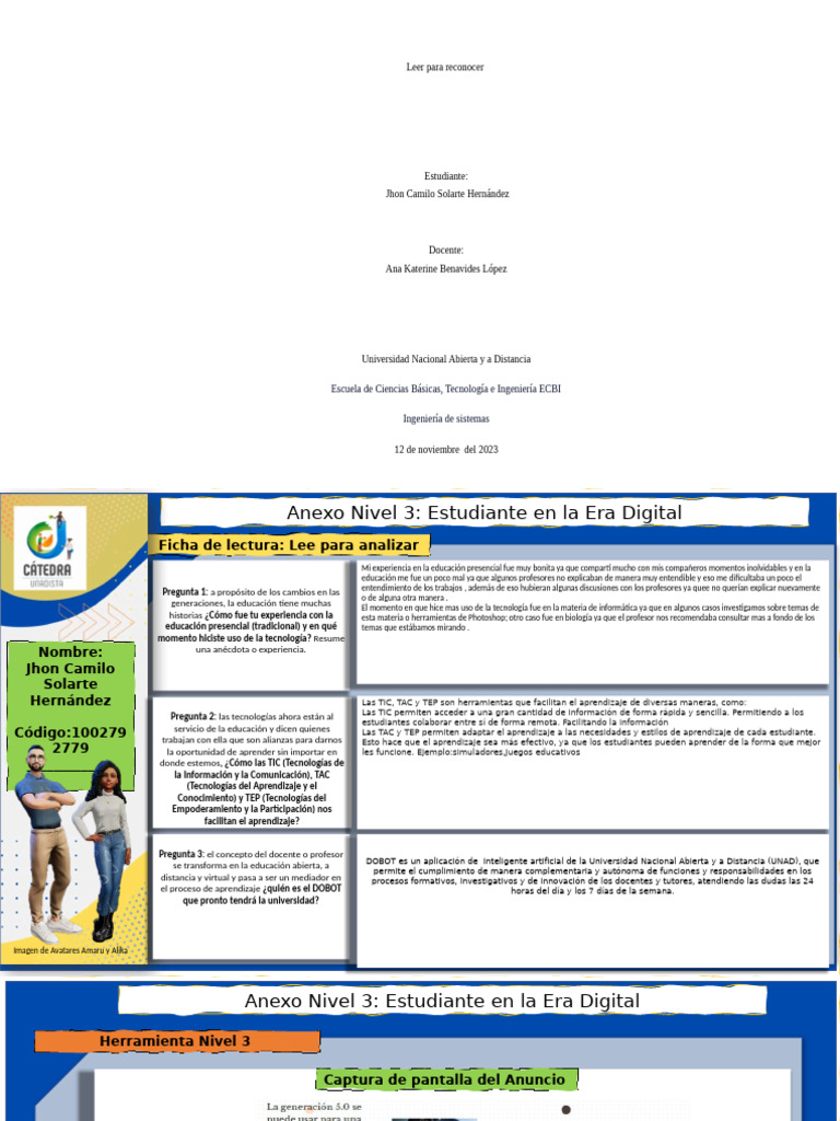 Catedra 3 | PDF | Maestros | Aprendizaje