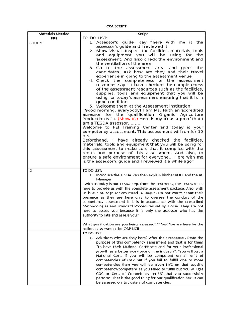 CCA SCRIPT Edited Final | PDF
