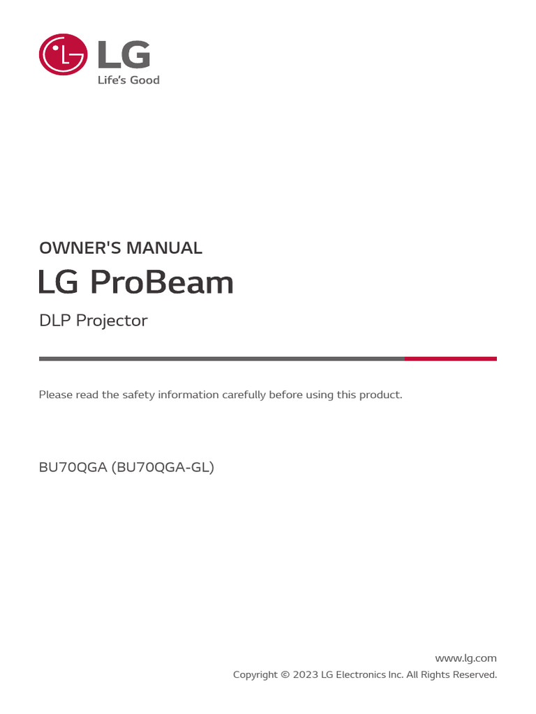 Owner'S Manual: DLP Projector | PDF | Hdmi | Electrical Connector