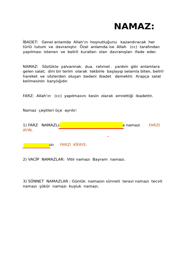 NAMAZ | PDF