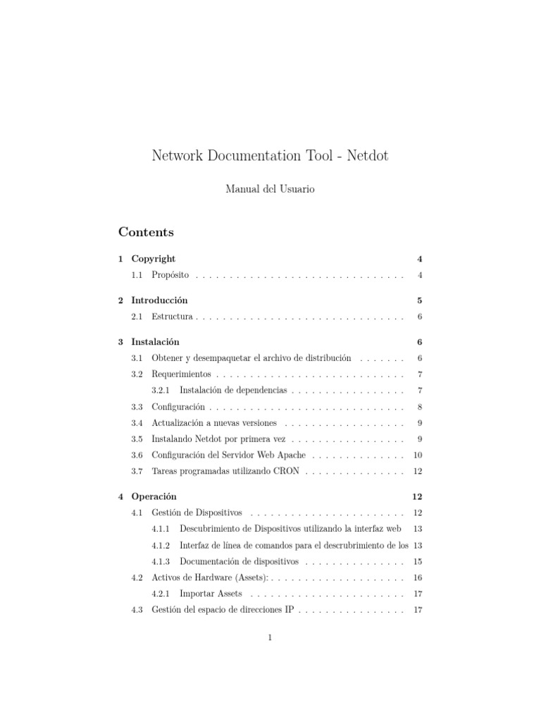 netdot-manual-es | PDF | Dirección IP | sistema de nombres de dominio