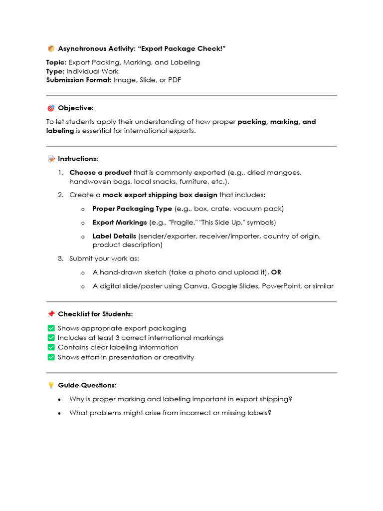 IM - Asynchronous Activity | PDF
