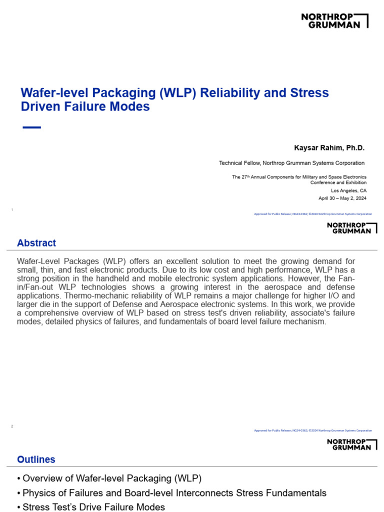 WLP Reliability and Failure Modes Analysis | PDF | Fracture ...