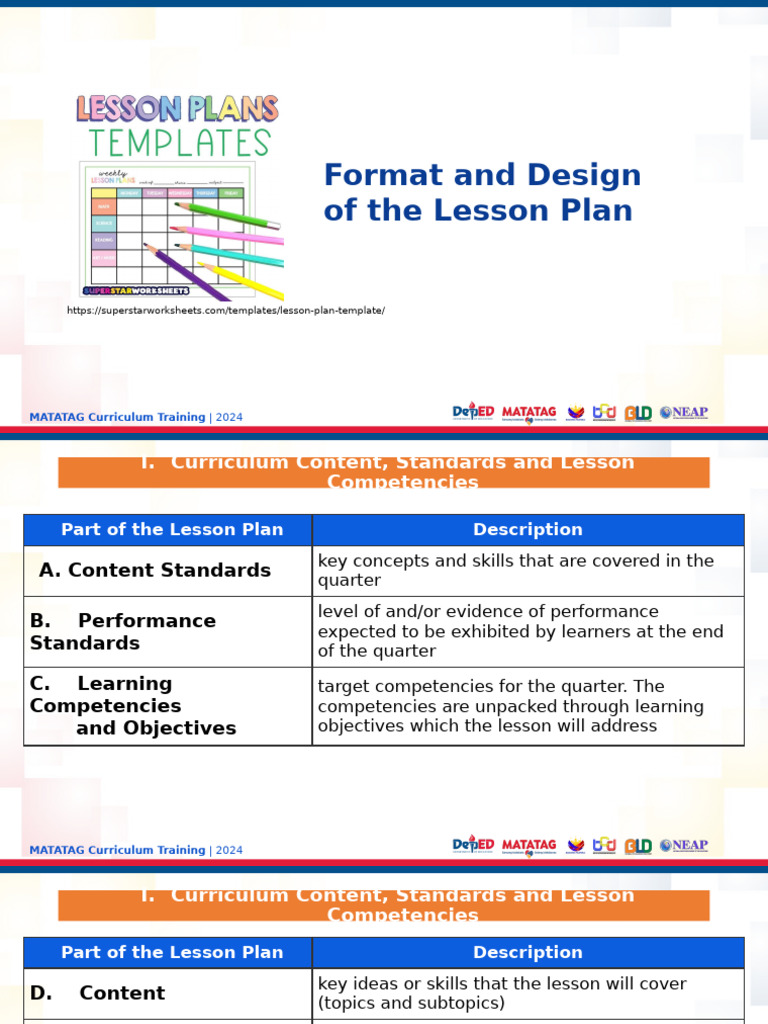 MATATAG Curriculum Lesson Plan Guide | PDF | Lesson Plan | Educational ...