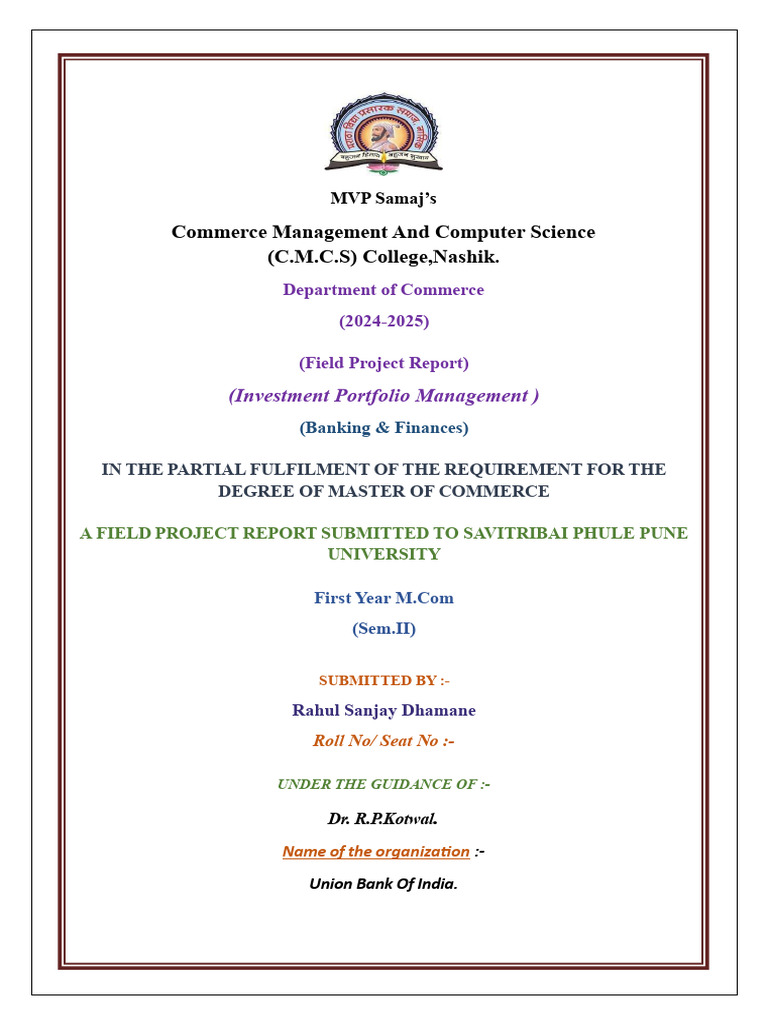 Rahul Cover Page | PDF