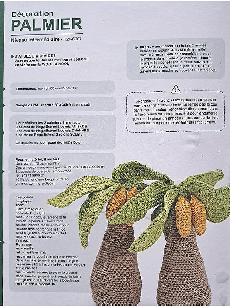 Crochet Patern Palmier | PDF