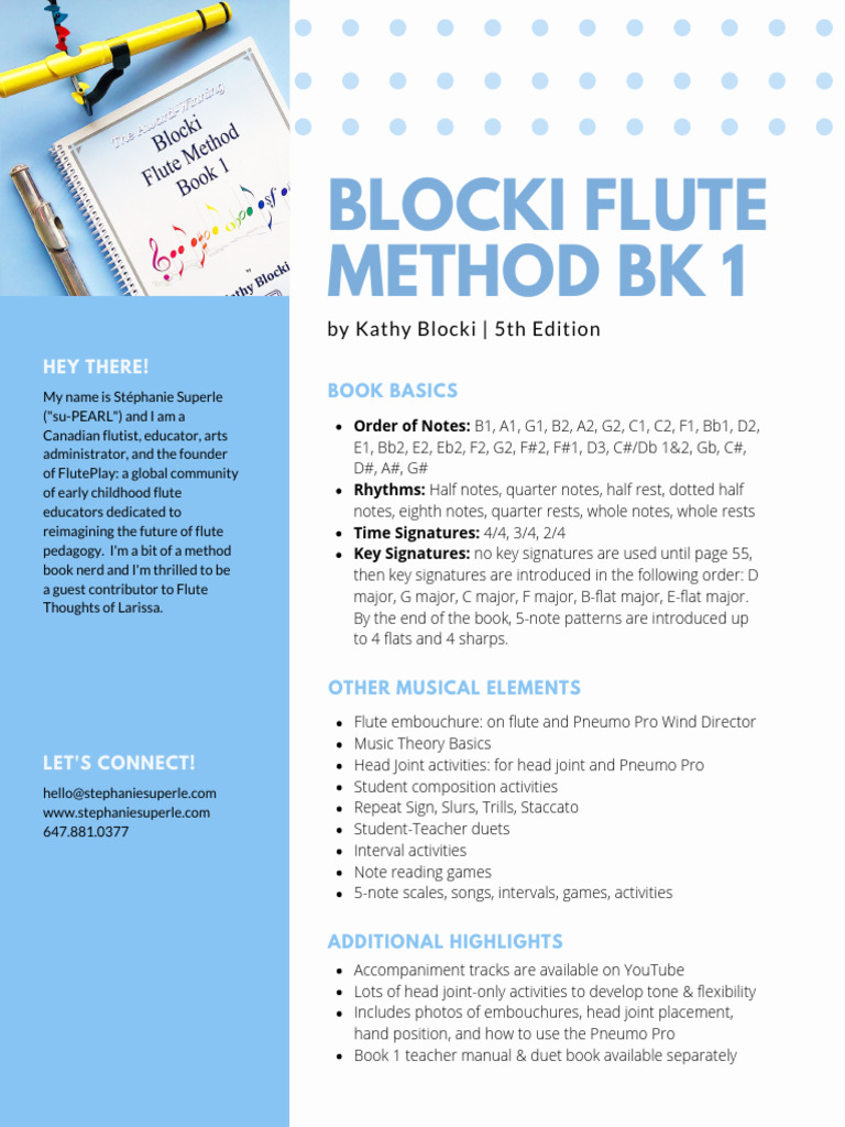 Blocki Flute Method | PDF