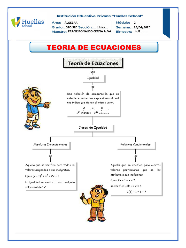 Algebra - Sistemas de Ecuaciones - Miercoles 16-Huellas-5to Correji-14 ...