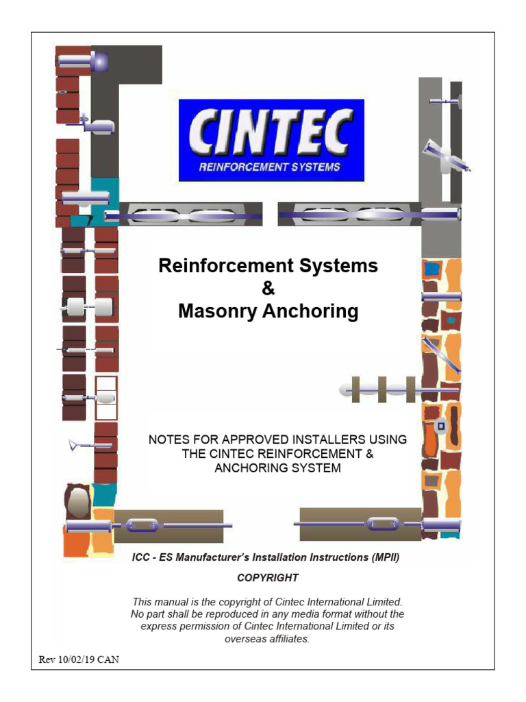 CINTEC - Contractor-Notes-CAN | PDF | Scaffolding | Borehole