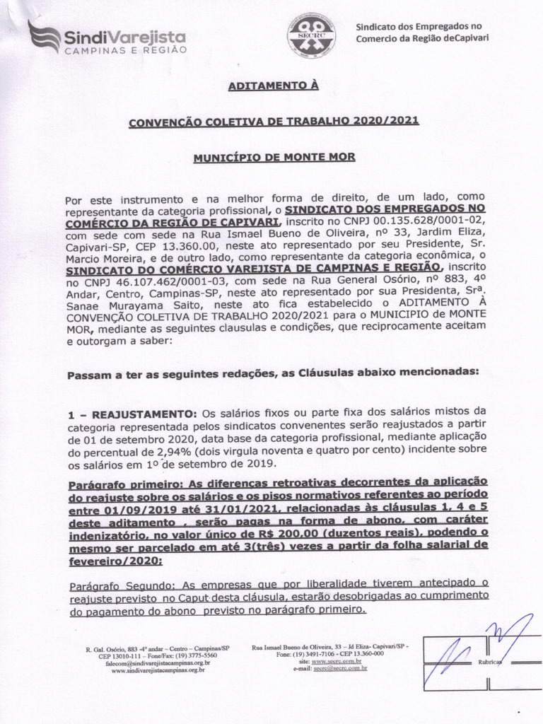 CCT 2020 2021 Monte Mor | PDF