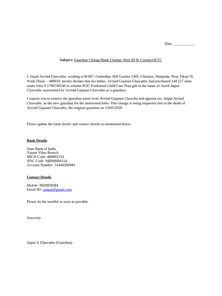 icici letter | PDF