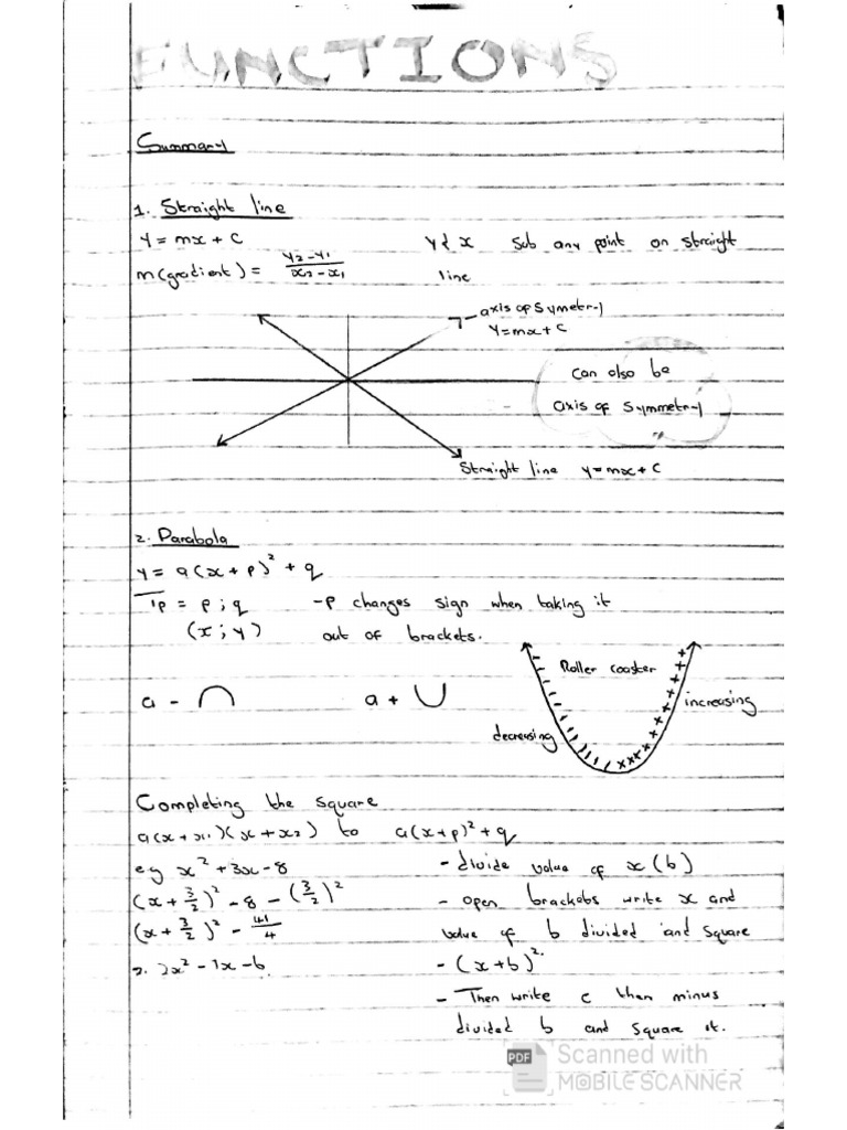 Functions grade 12 | PDF