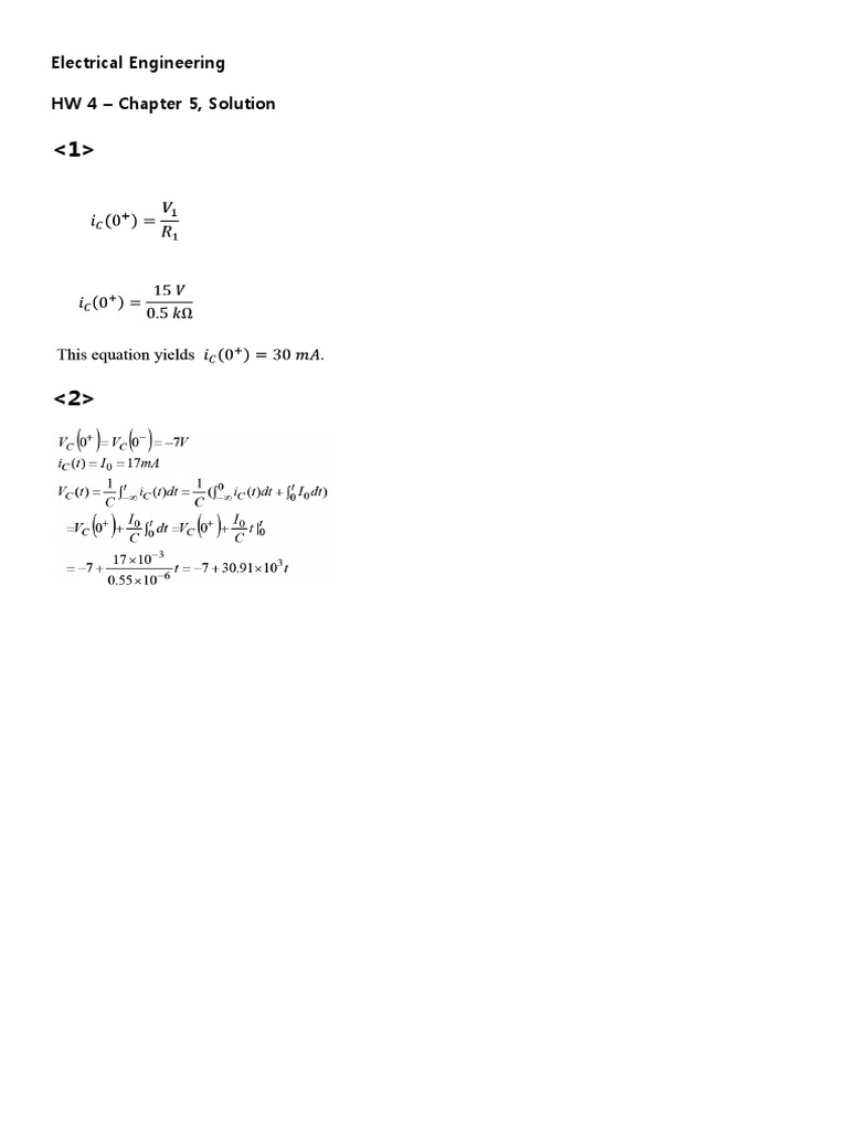 EE HW4 Solution | PDF