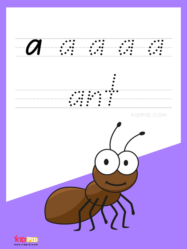 Colorful Animals Alphabet Writing Worksheets | PDF