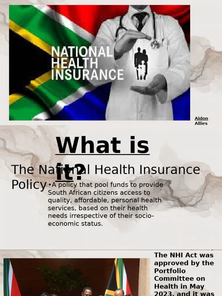 Understanding South Africa's NHI Policy | PDF
