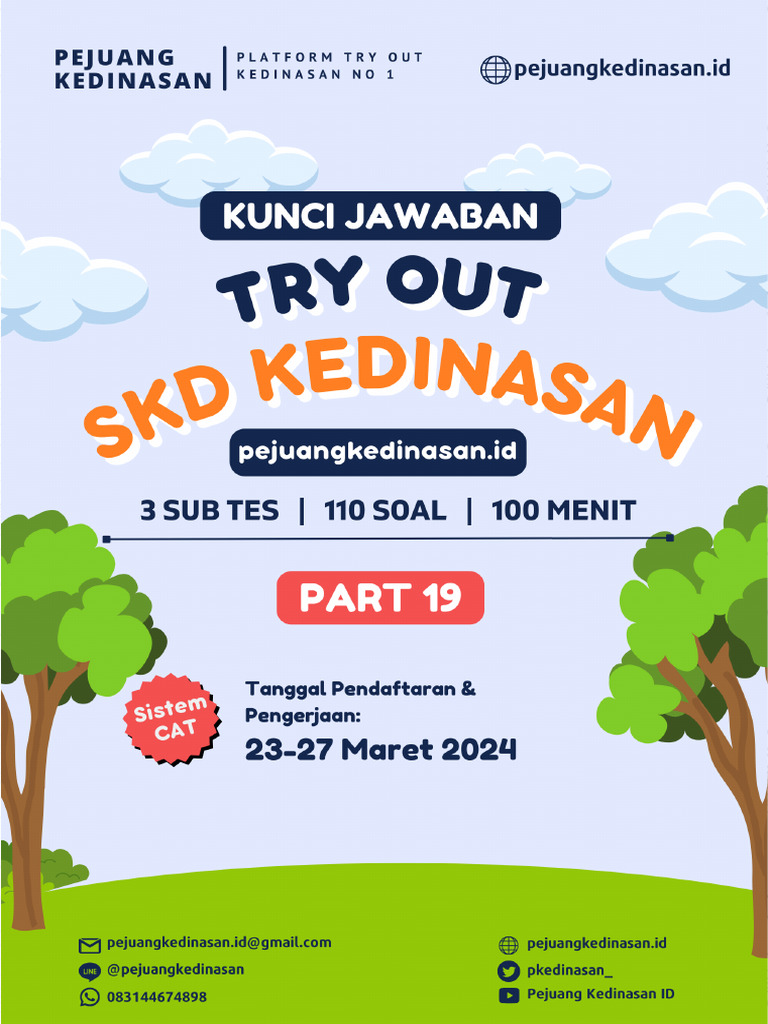 Kunci Jawaban Try Out 19 | PDF