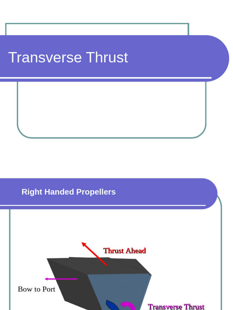 4.transverse Thrust | PDF | Propeller | Rudder