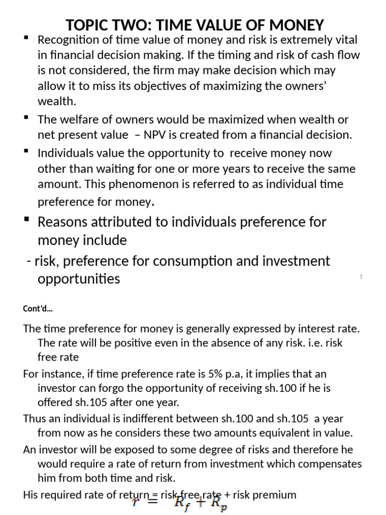 BAC 815TOPIC 2 Time Value of Money | PDF | Present Value | Net Present Value
