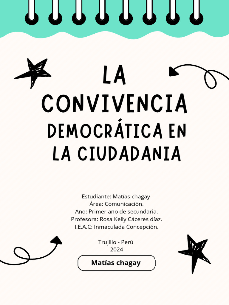 Documento A4 Portada de Proyecto Doodle Verde y Blanco - 20241113 ...