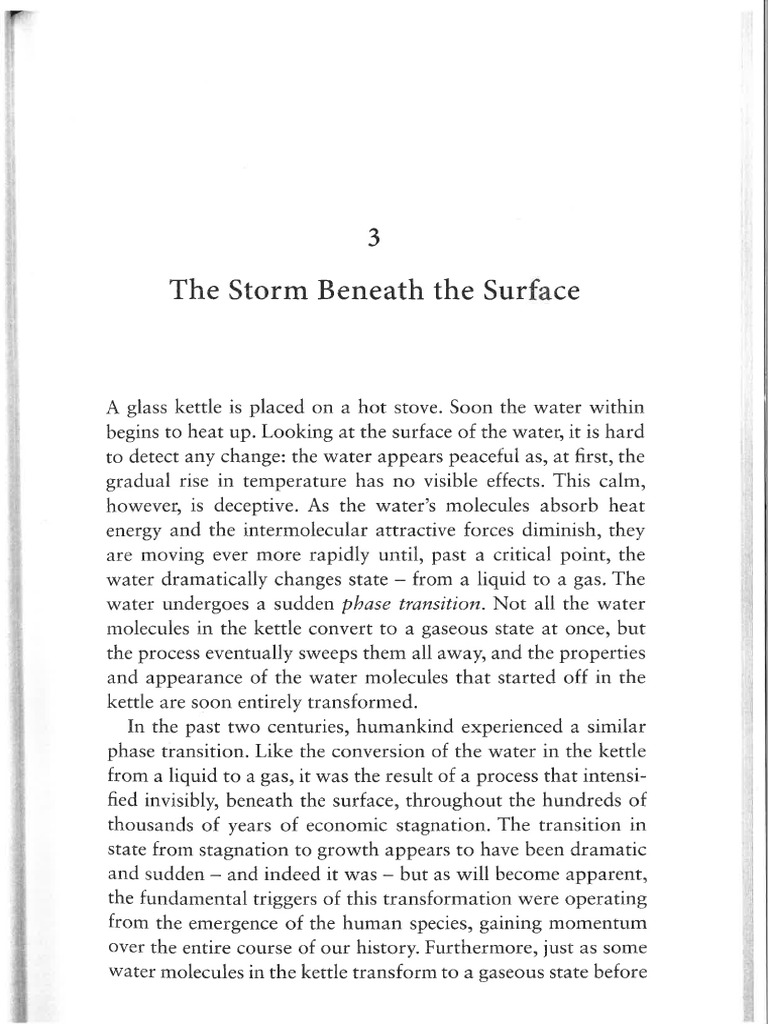 Oded Galor, The Journey of Humanity - Chapter 3, The Storm Beneath the Surface | PDF
