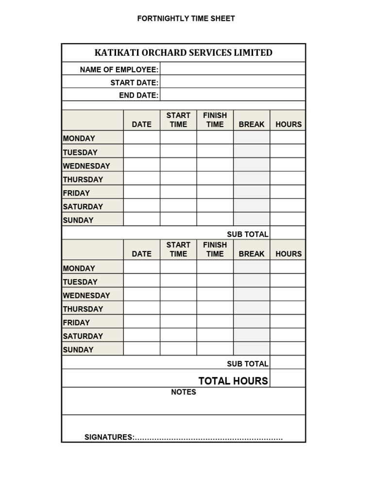 TIMESHEET Individual | PDF