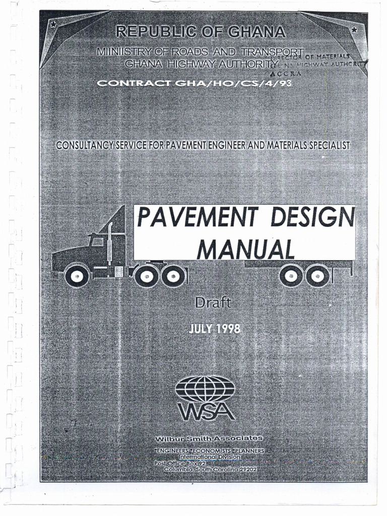 Pavement Design Manual GHA | PDF | Road Surface | Materials