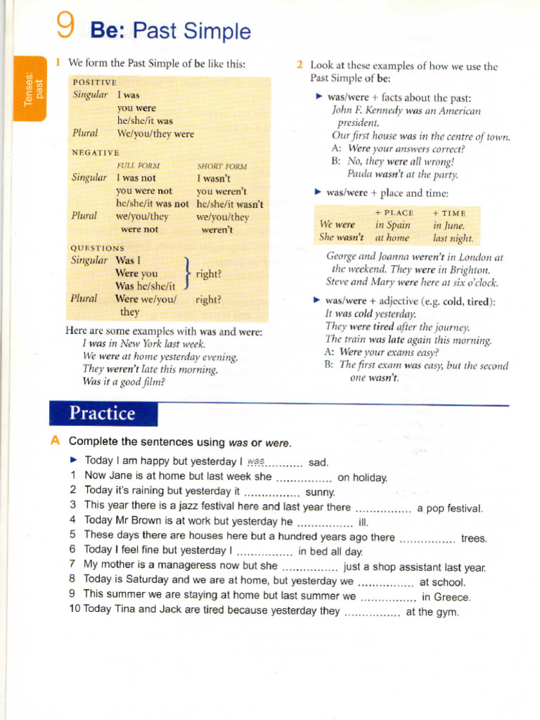Past Simple Activities | PDF