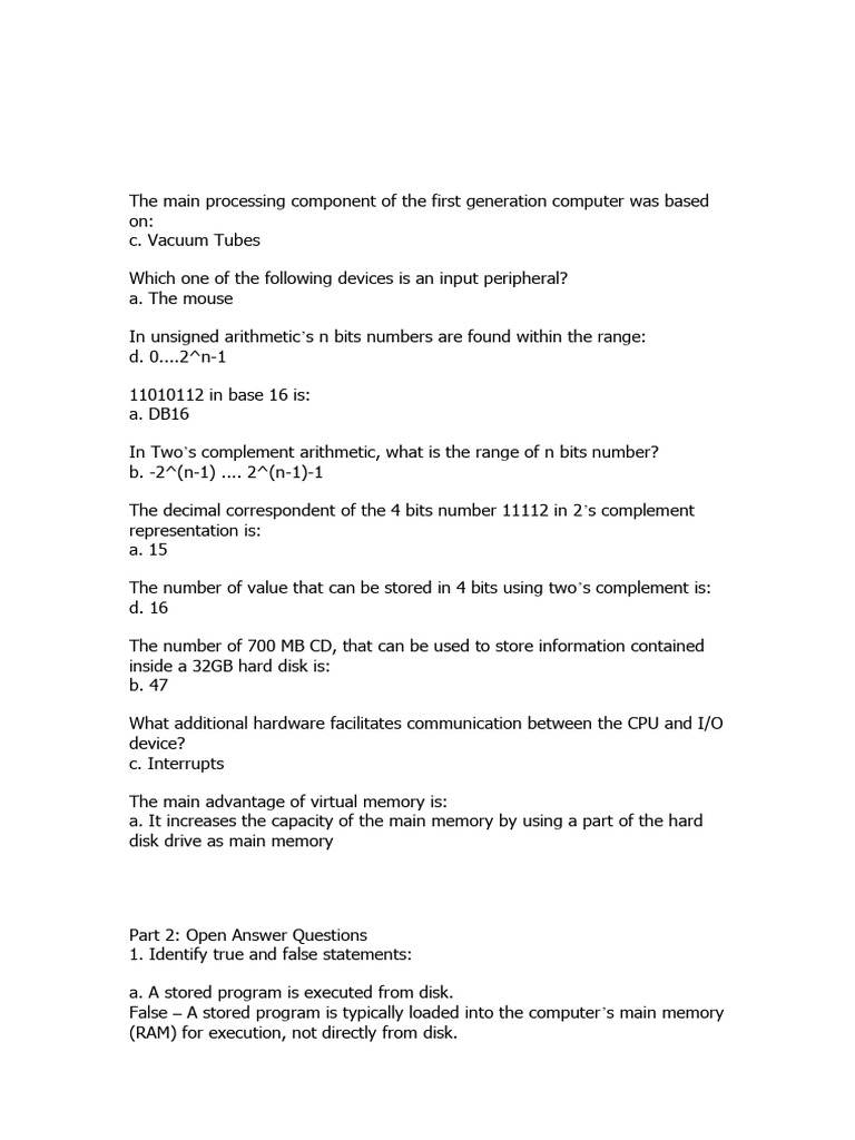 Computer Architecture Solutions Guide | PDF | Error Detection And ...