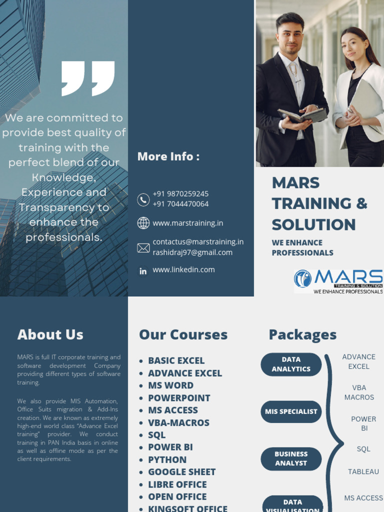 Mars Training & Solution Brochure | PDF