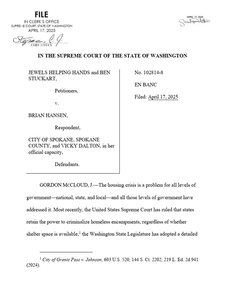 4-17-25 JHH & Ben Stuckart V Brian Hansen | PDF | Supreme Court Of The ...