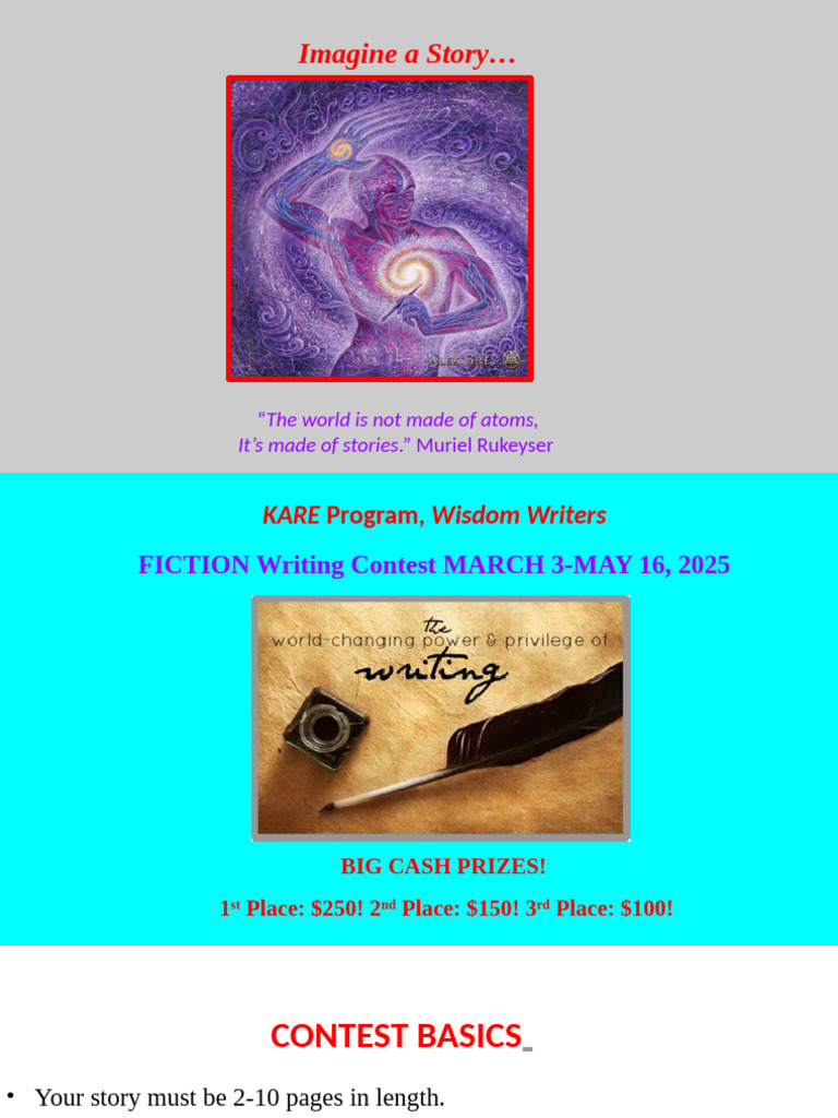 Wisdom Writers 2025 Fiction Contest | PDF