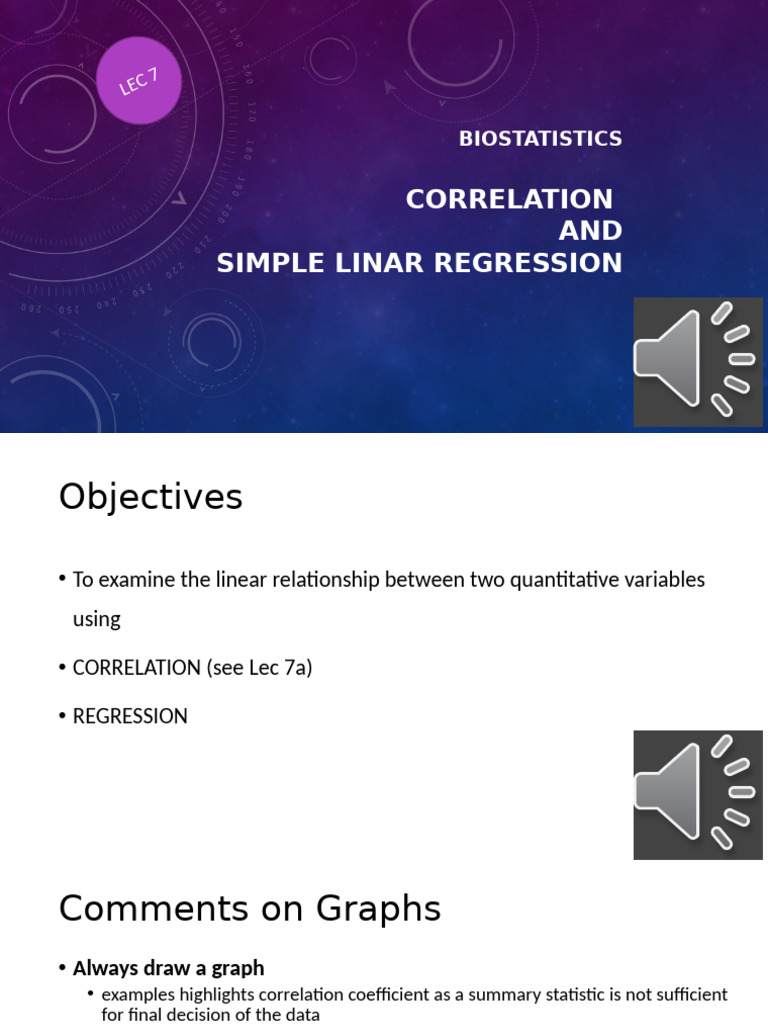 Biostatistics Lect 7b - 112025 | PDF | Errors And Residuals | Coefficient Of Determination